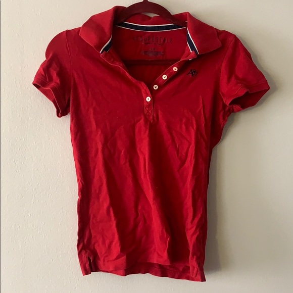 Aeropostale | Tops | Cherry Red Polo | Poshmark